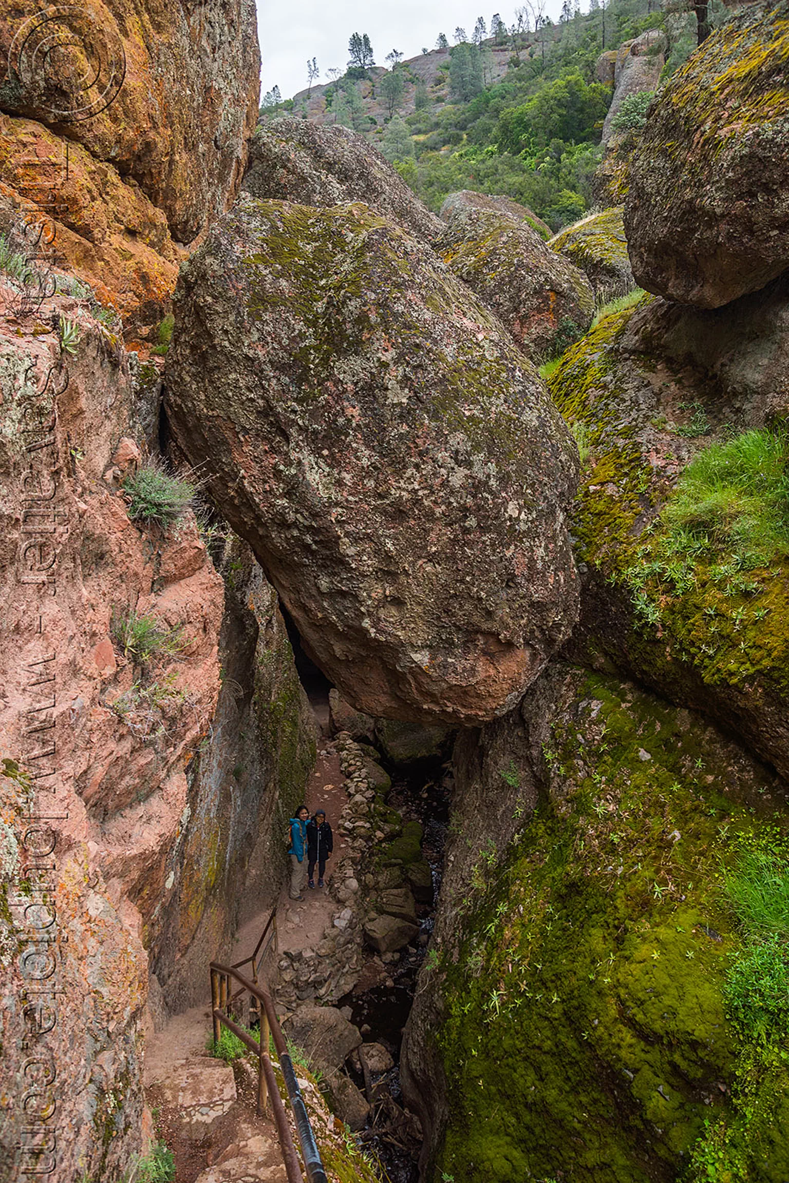 bear gulch cave trail, pinnacles national park, california