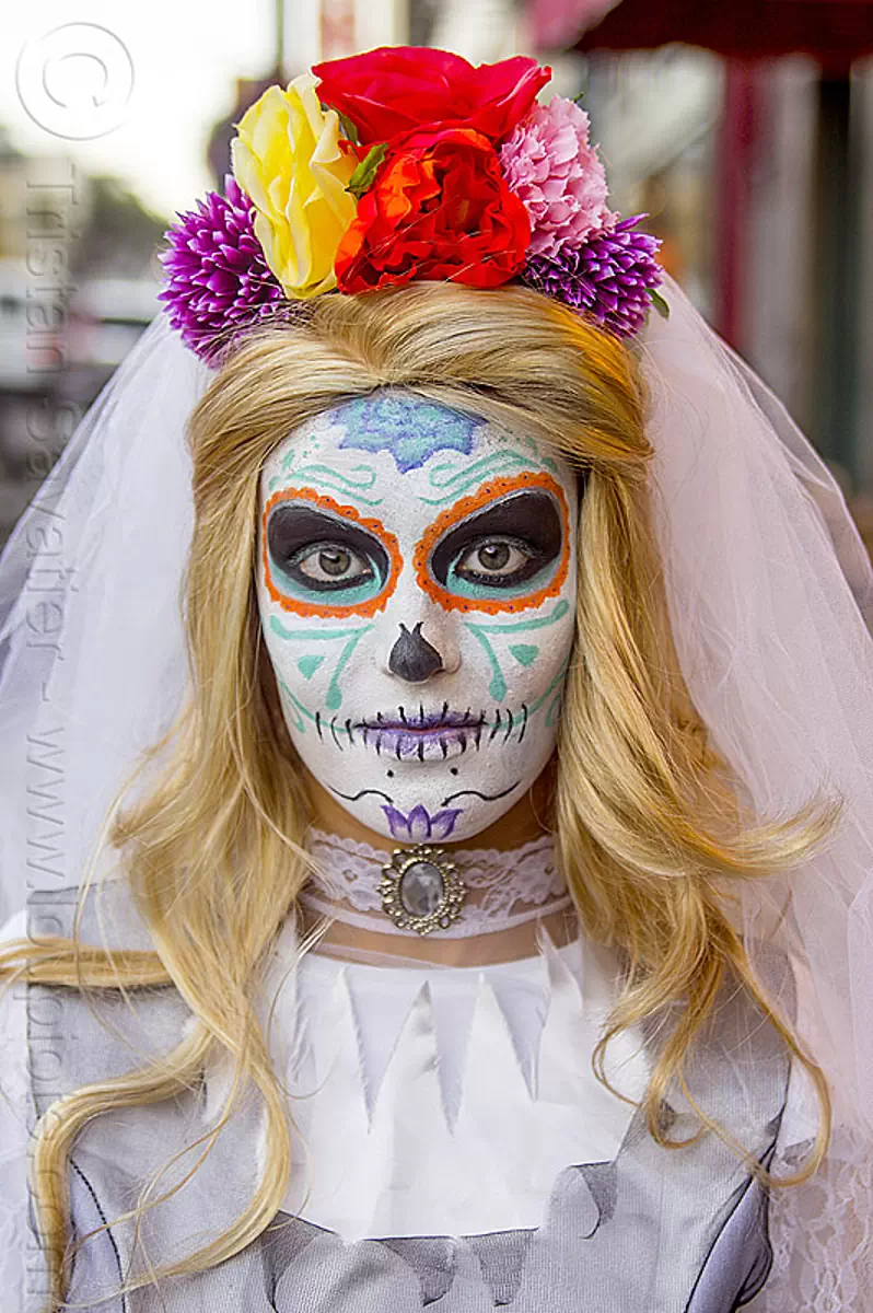 Sugar Skull Makeup Bride