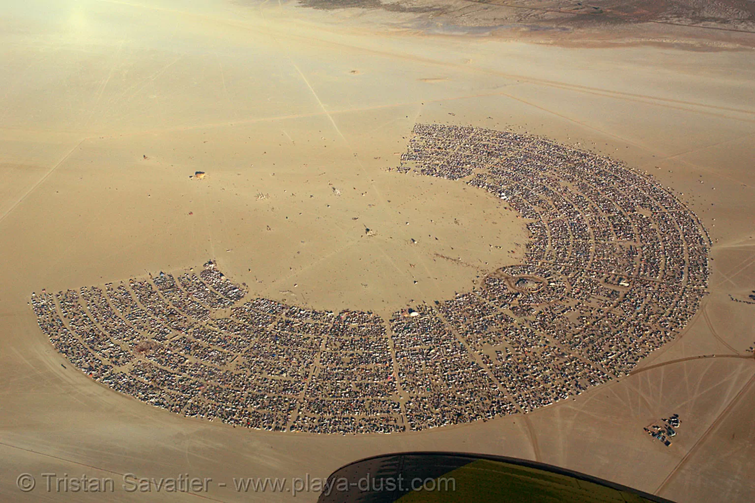 burning man aerial, black rock city