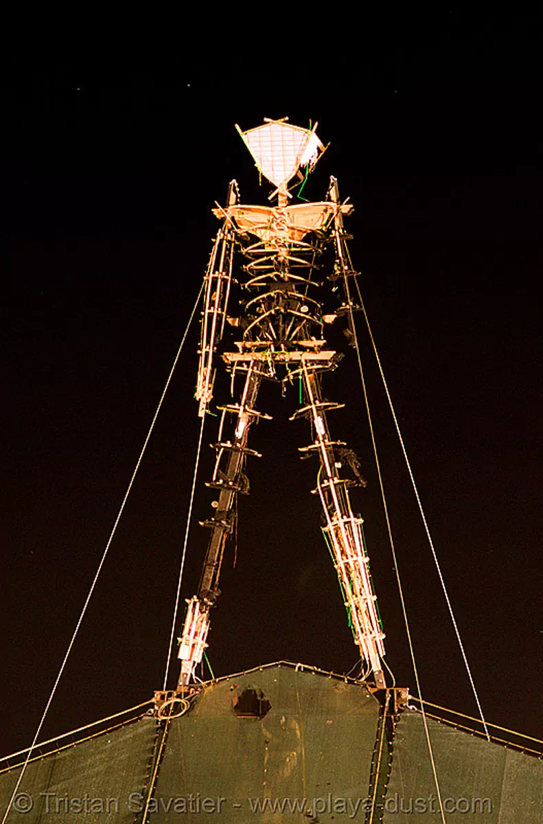 burning man set on fire early due to arson