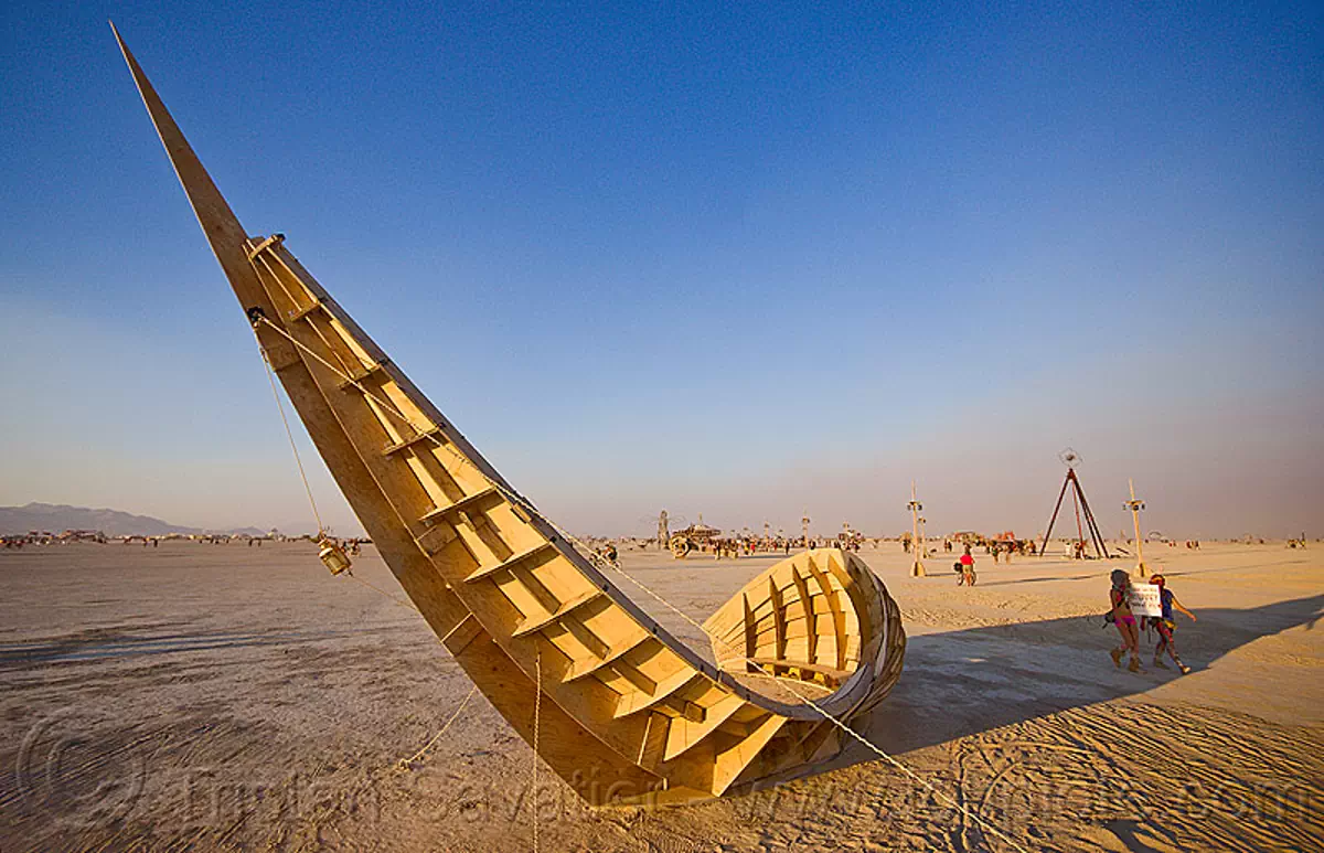 burning man, shipwreck