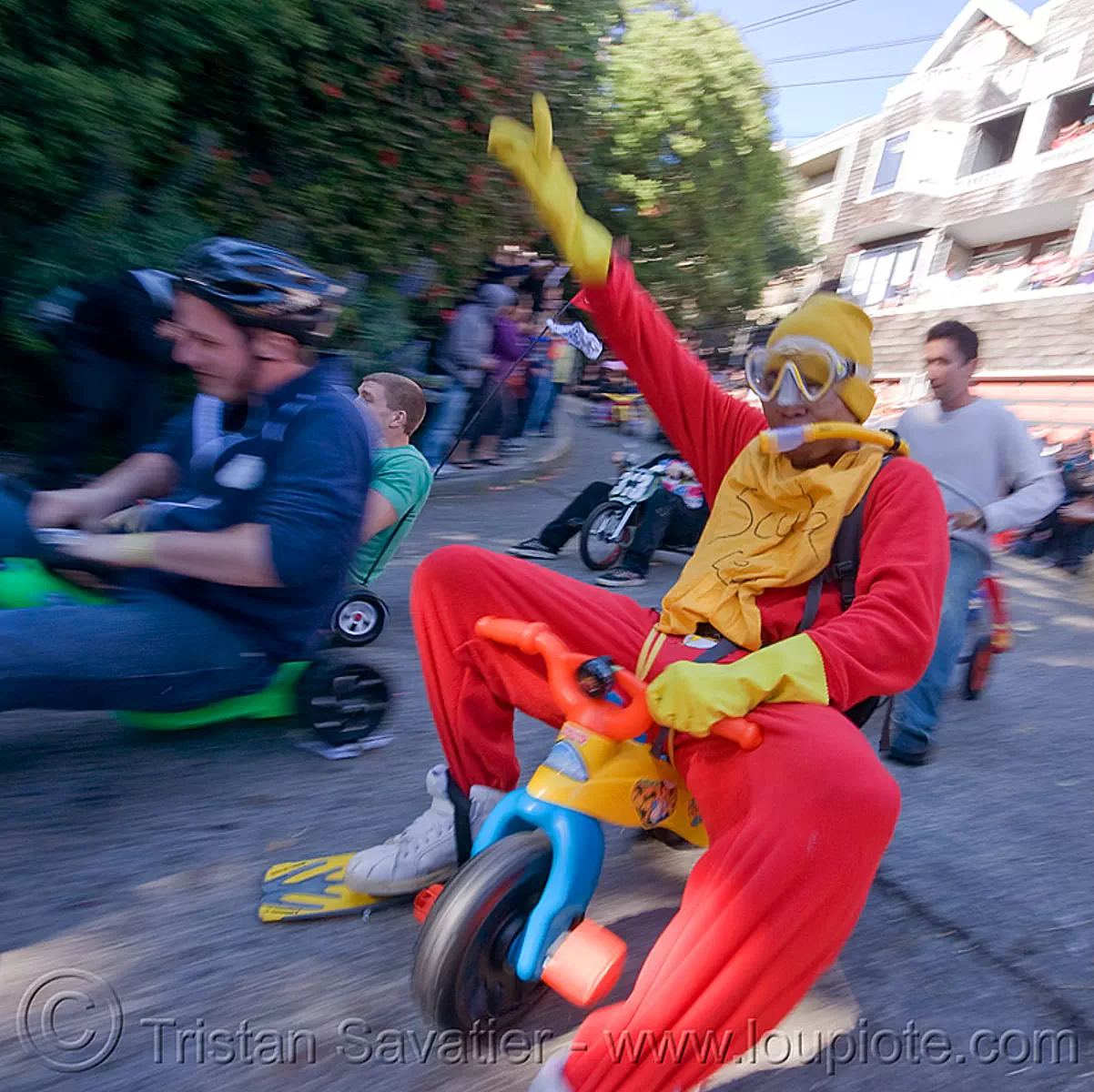 BYOBW, "bring your own big wheel" race, toy tricycles, san francisco