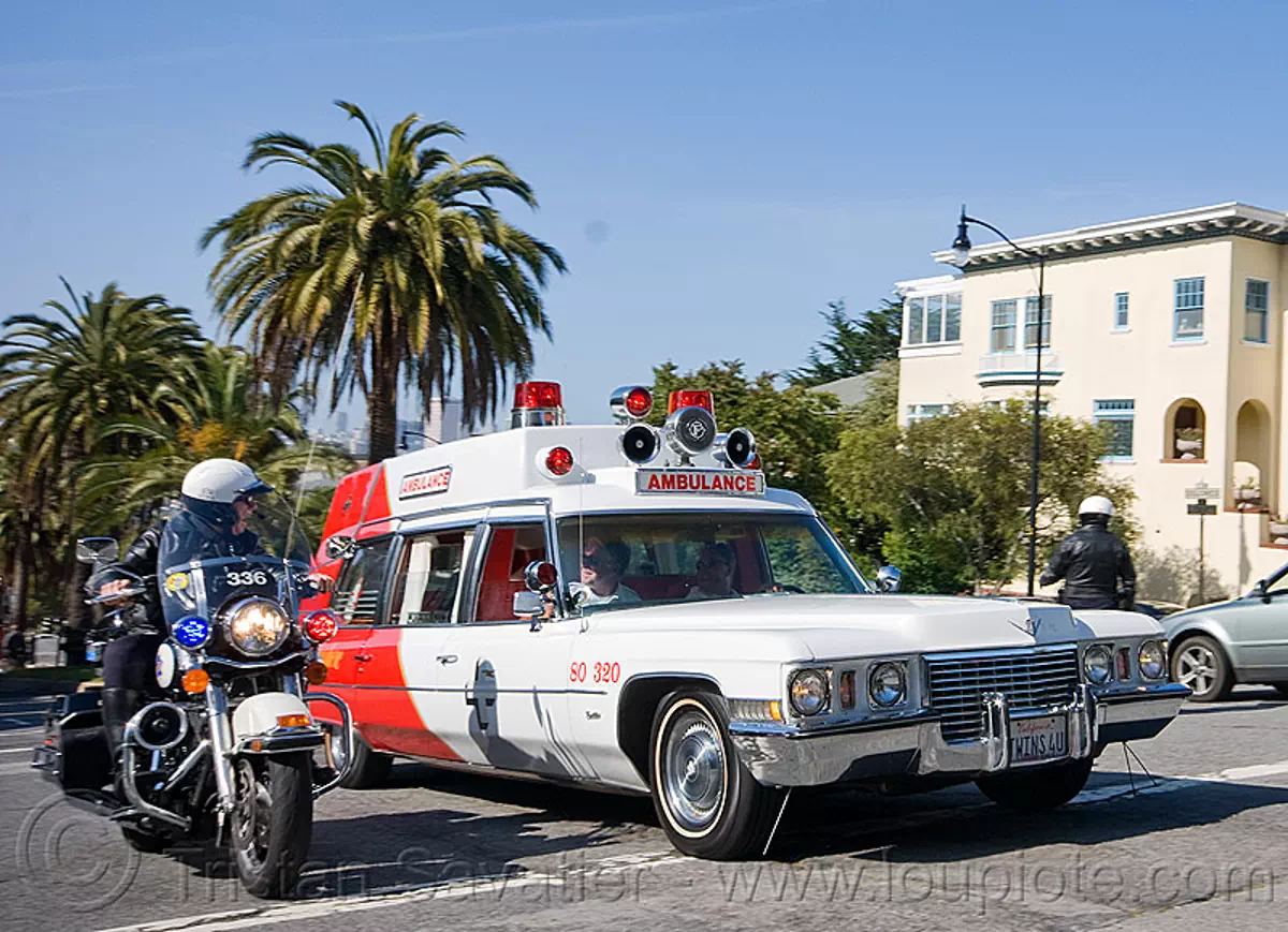 cadillac ambulance, classic car