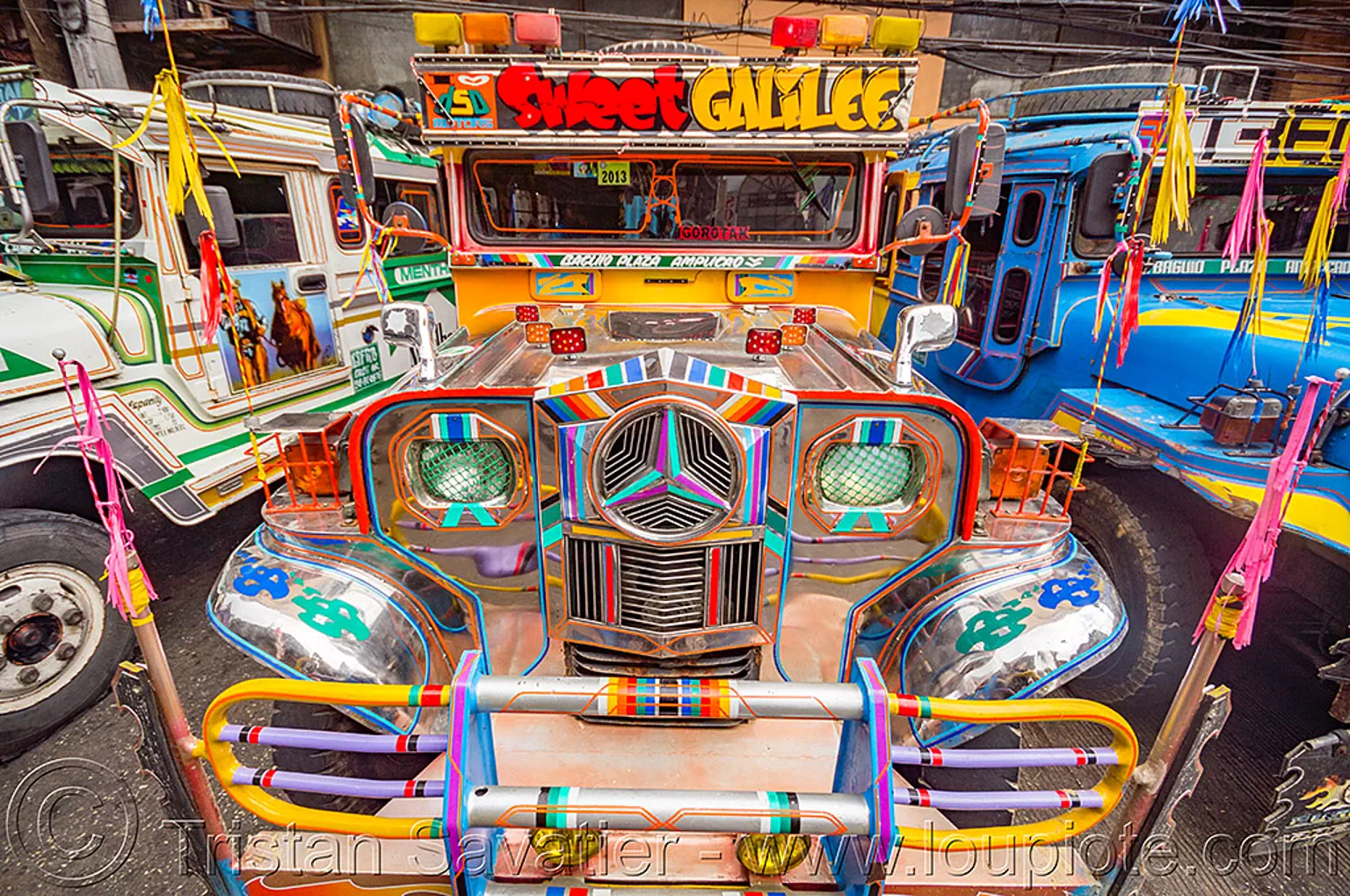 colorful jeepney, front, philippines