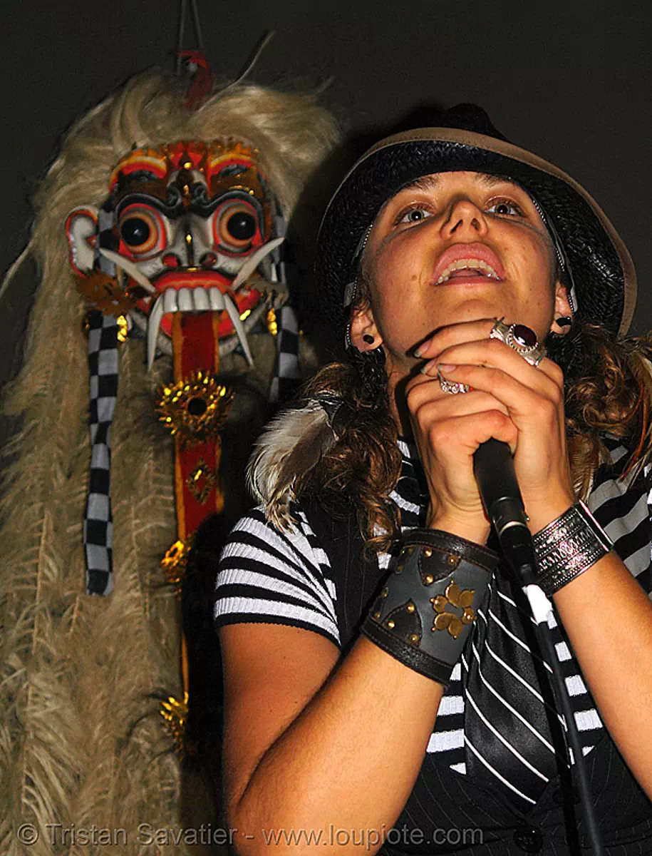 dakini and mask, at poleng lounge, san francisco