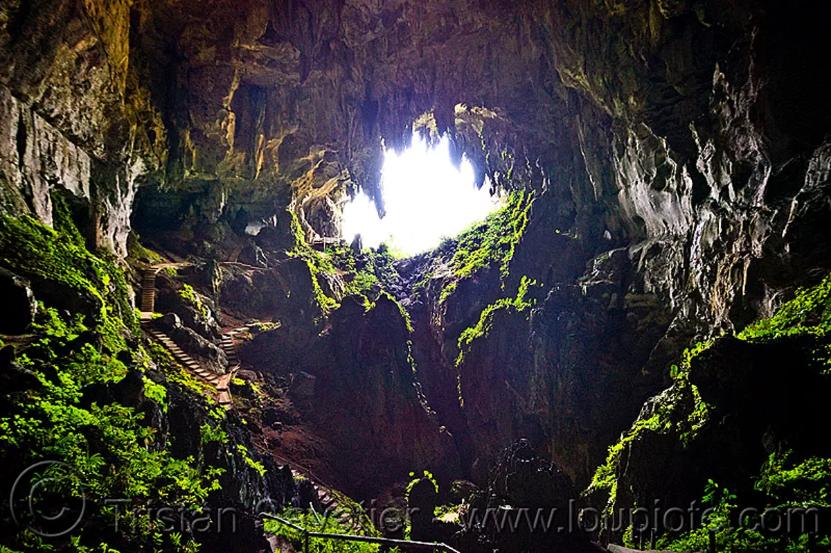 the fairy cave near kuching, borneo