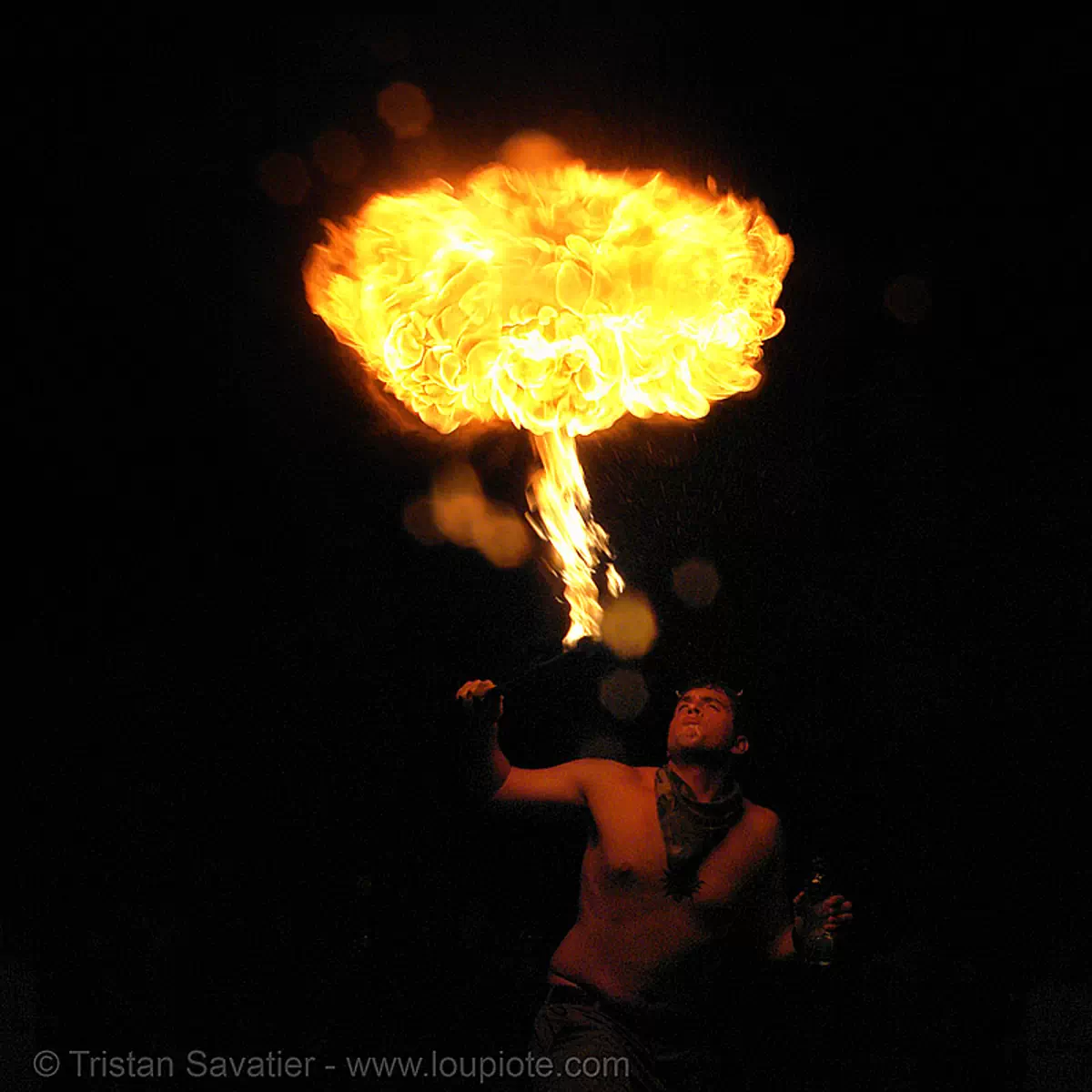 fire breathing performance, san francisco
