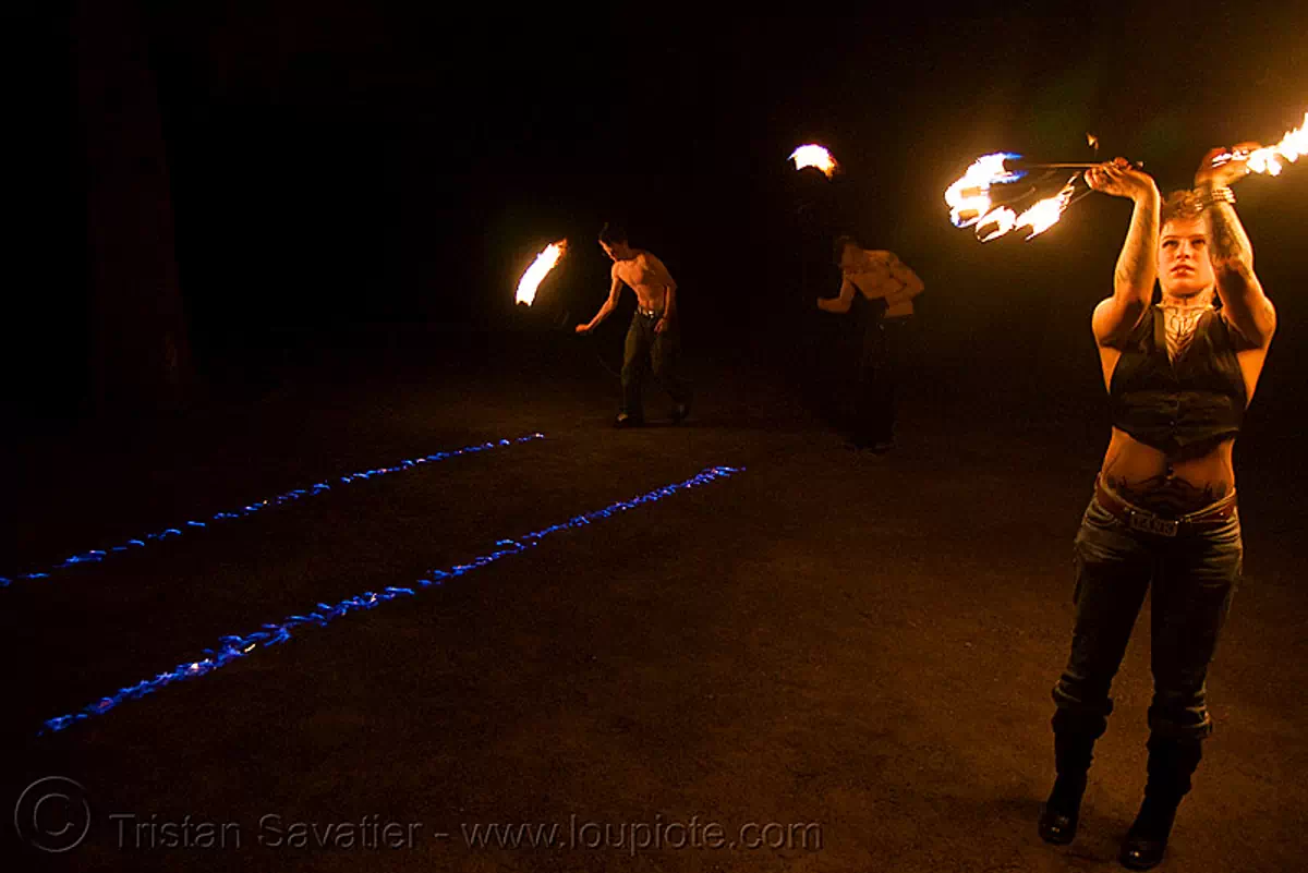 fire fans (san francisco), fire dancer, leah