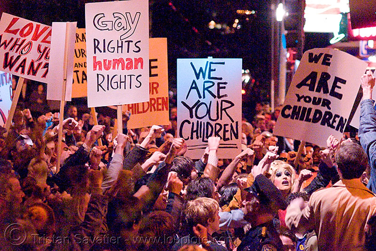 Gay Rights March Protest Signs
