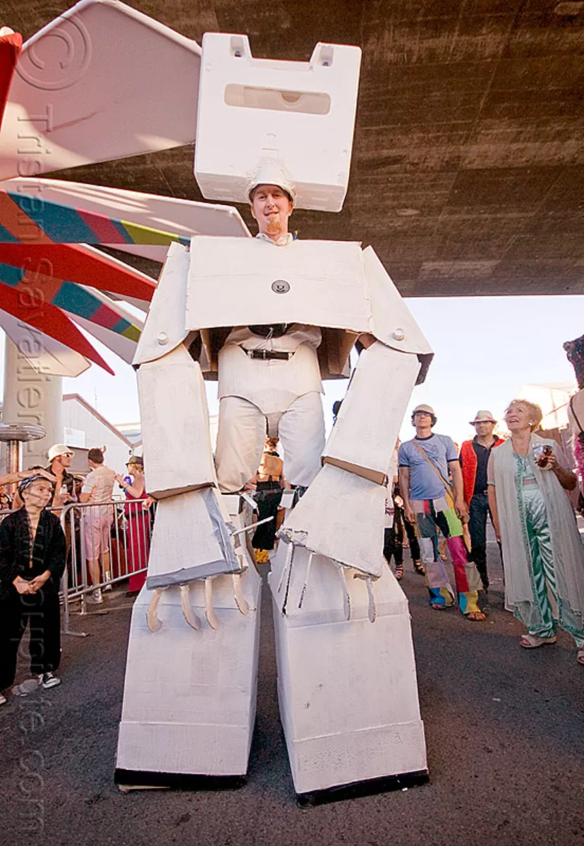 giant robot cardboard costume