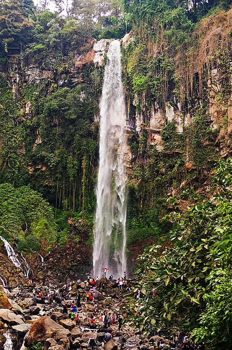 grojogan sewu waterfall, java