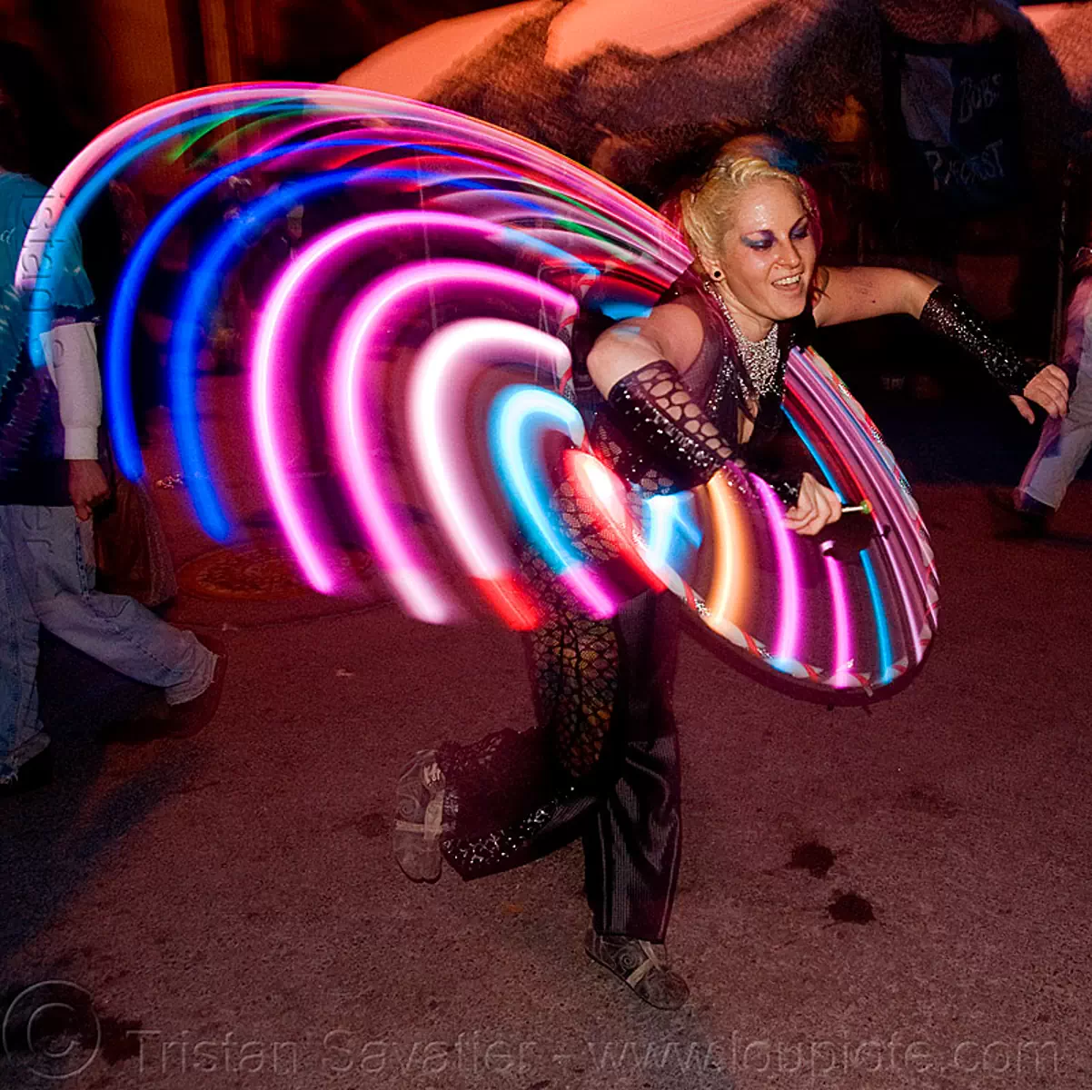 LED hoop, burning man decompression