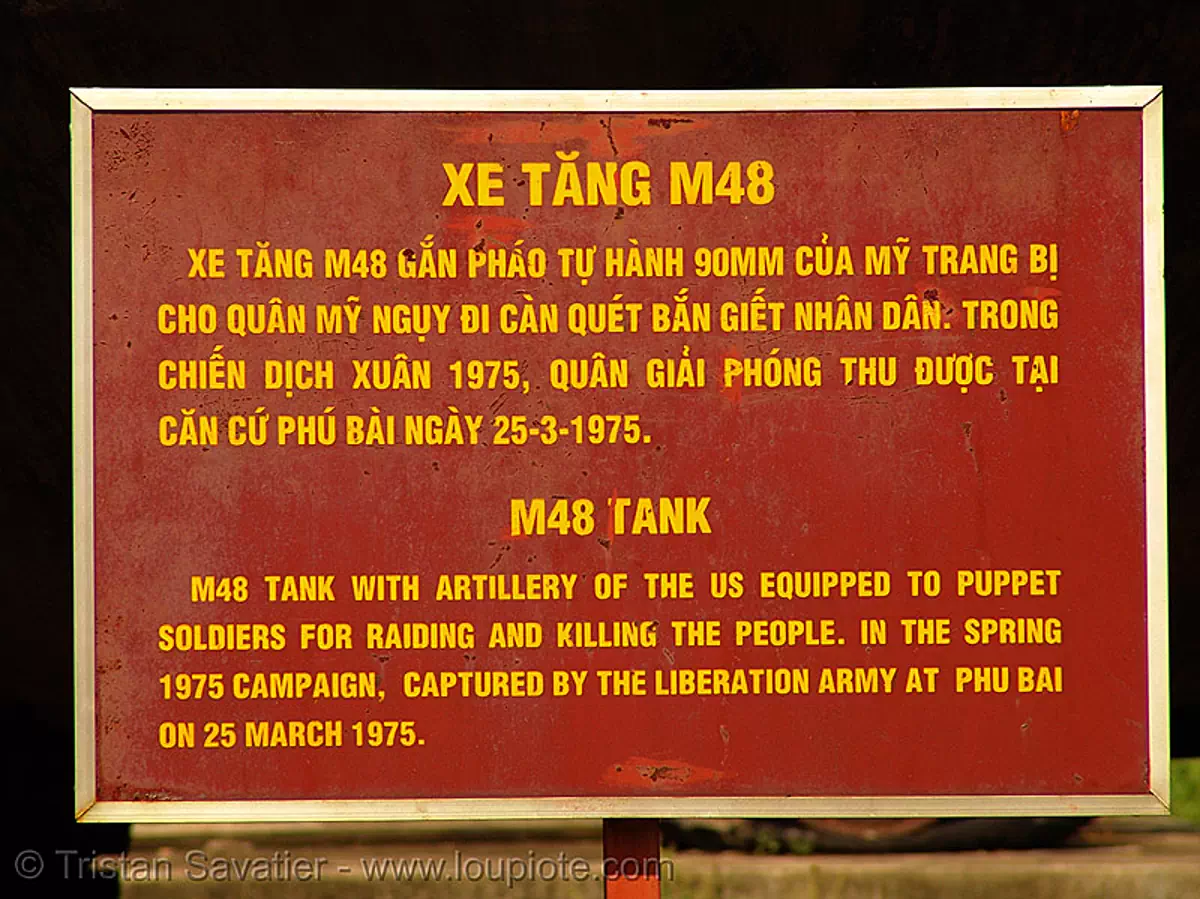 M48 patton sign, vietnam