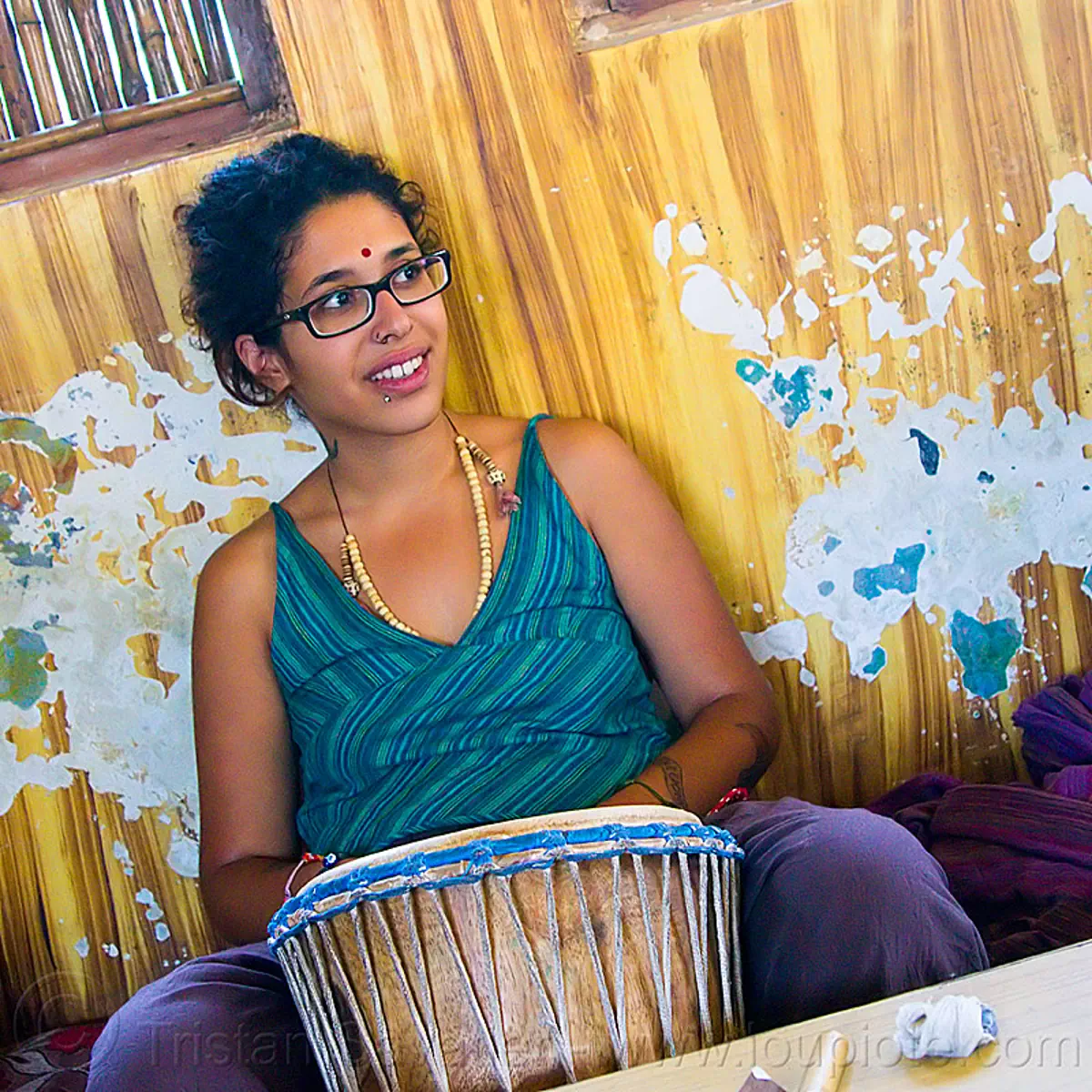 maryam with djembe drum
