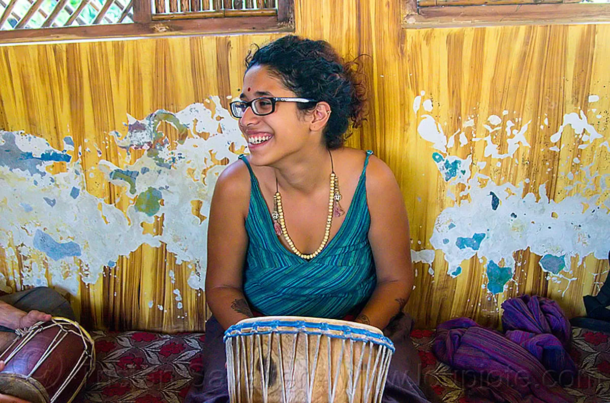 maryam with djembe drum