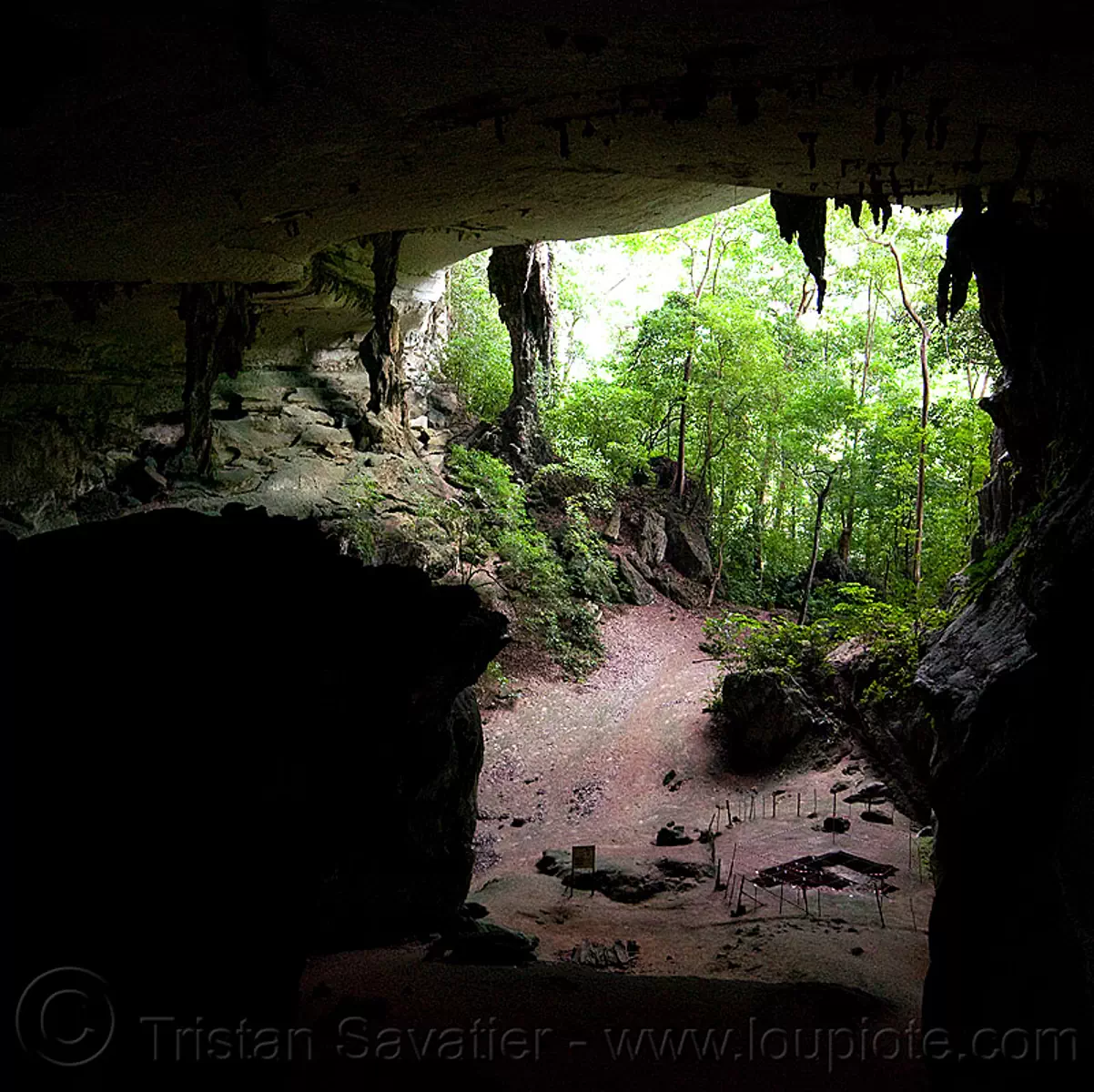 painted cave, gua niah, niah national park, borneo