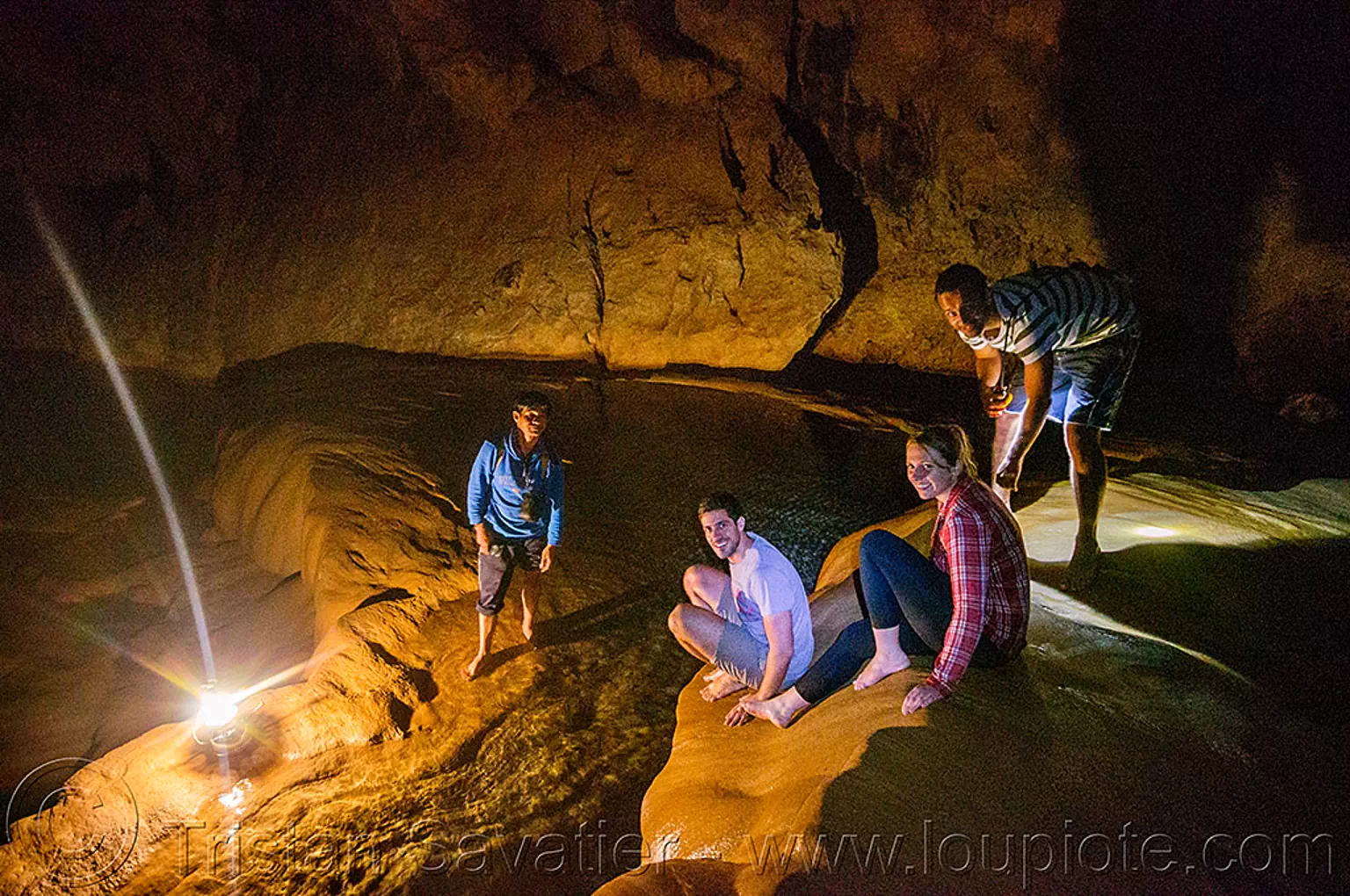 rimstone in sumaguing cave, sagada, philippines