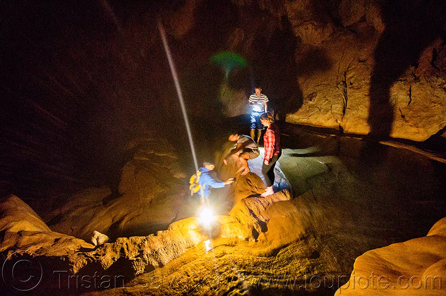rinstone and flowstone in sumaguing cave, sagada, philippines