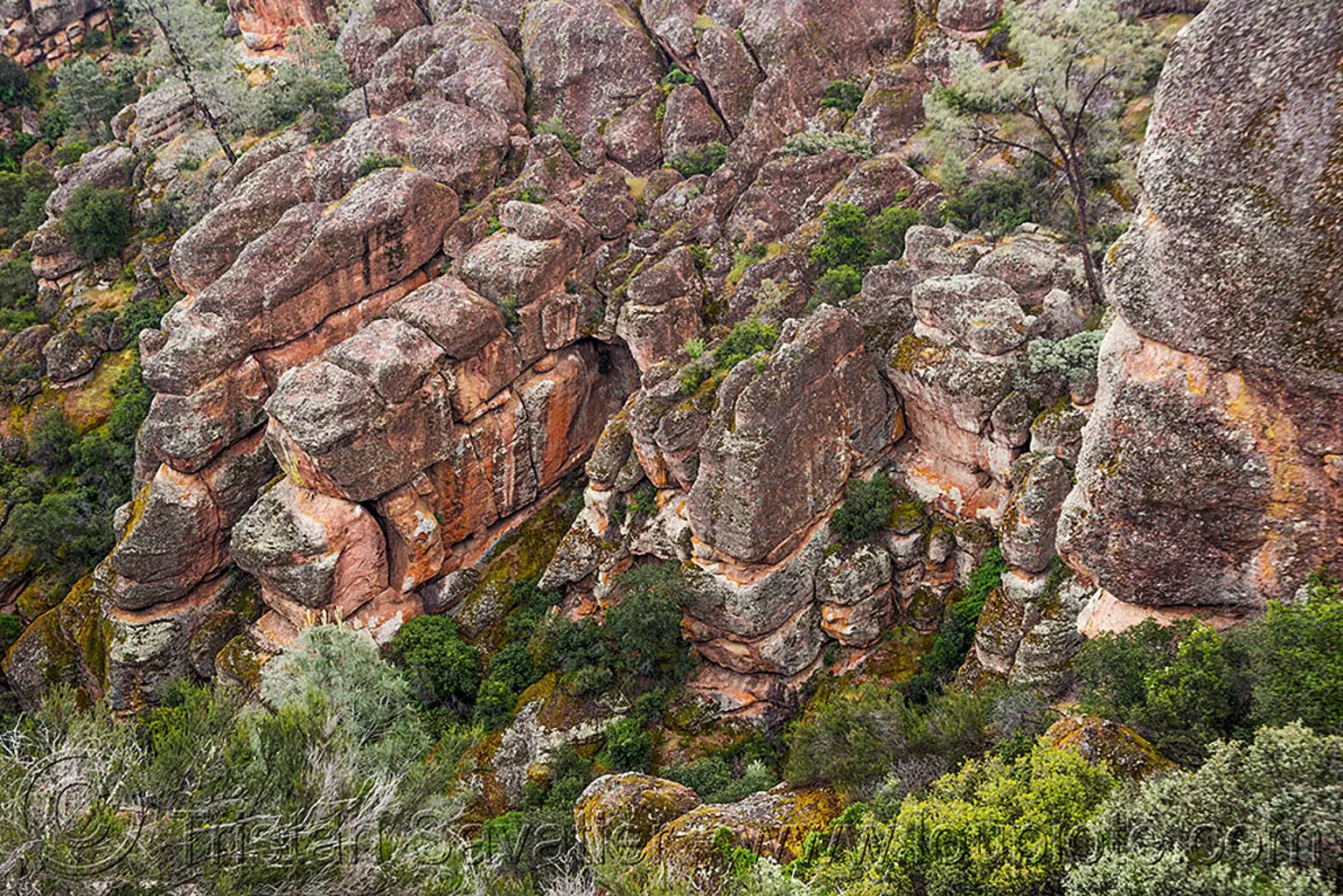 rock formations, pinnacles national park, california