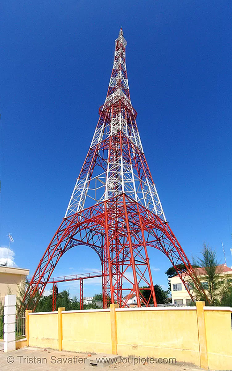 small eiffel tower, french-style radio tower, phan thiet, vietnam