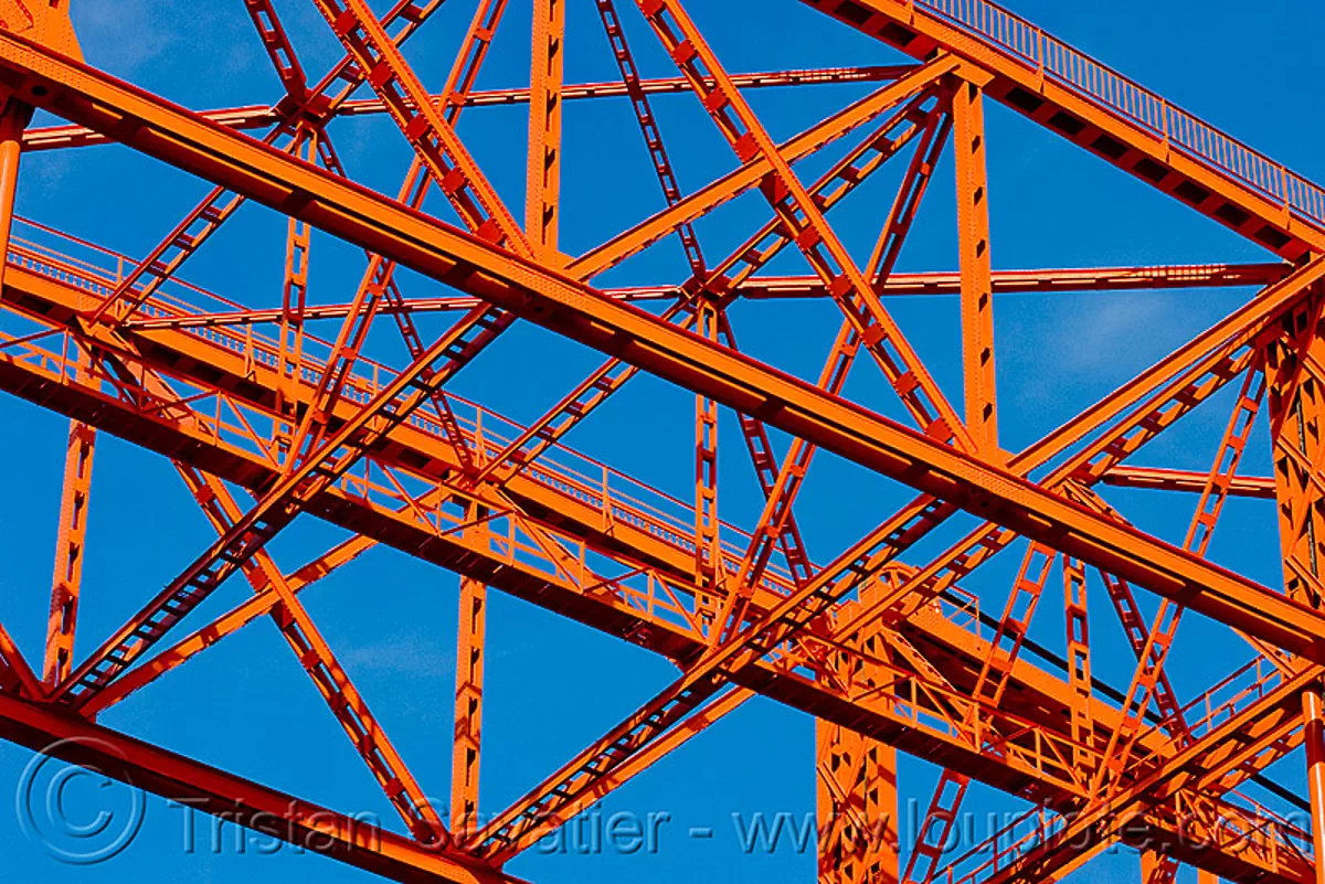 steal truss, lift bridge detail