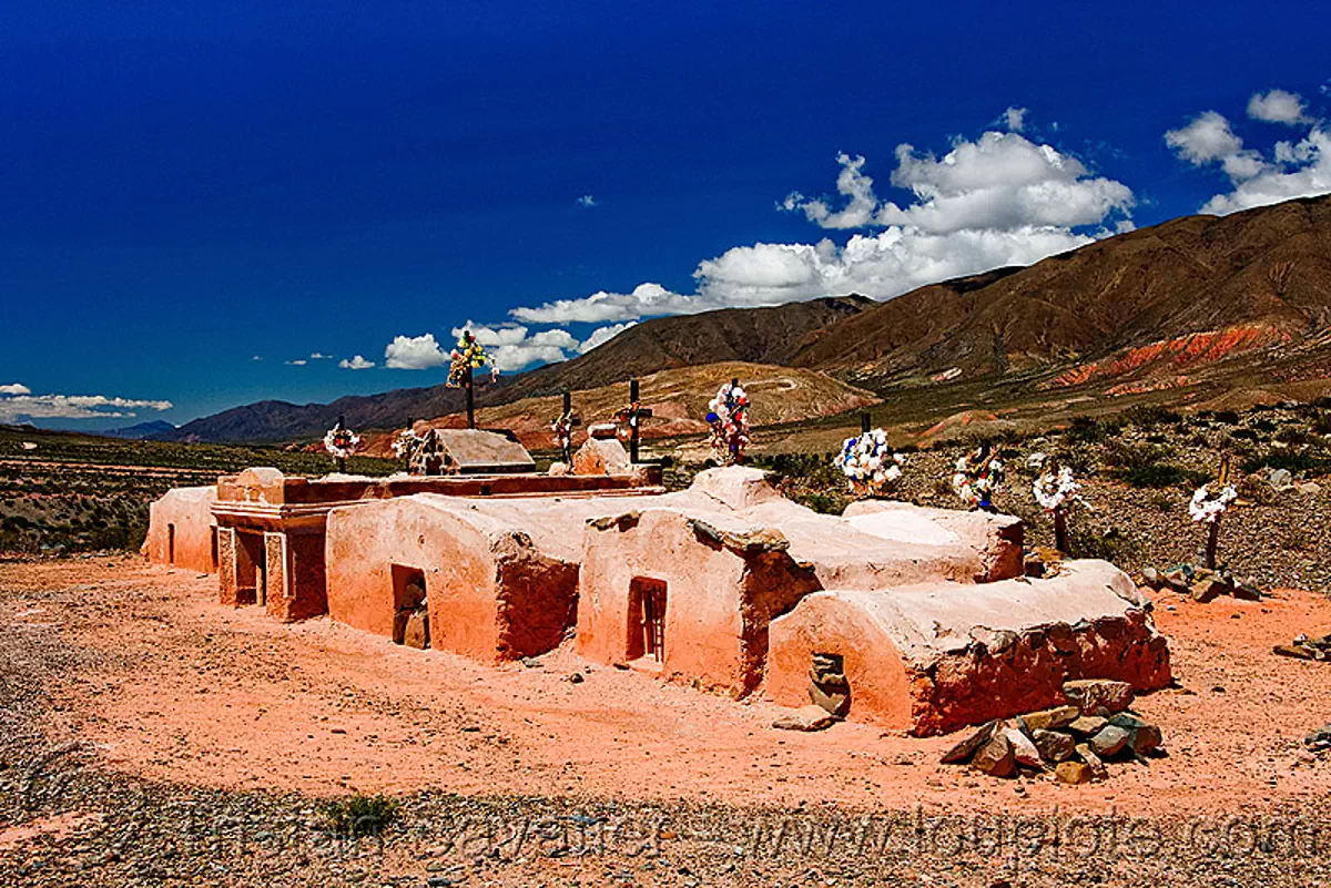 tombs, old cemetery, calchaquí valleys, valles calchaquíes, cachi ...
