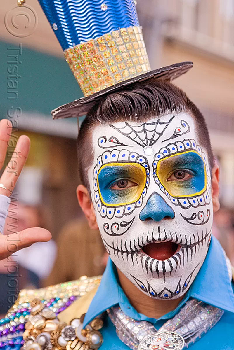 Sugar Skull Face Paint Men