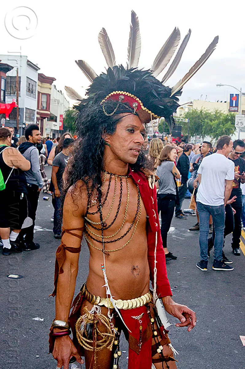 Tribal Native American Costume Folsom Street Fair San Francisco