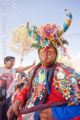 diablo de carnaval, carnival in tilcara, argentina