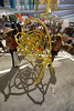 burning man, yellow maze sculpture in center camp cafe